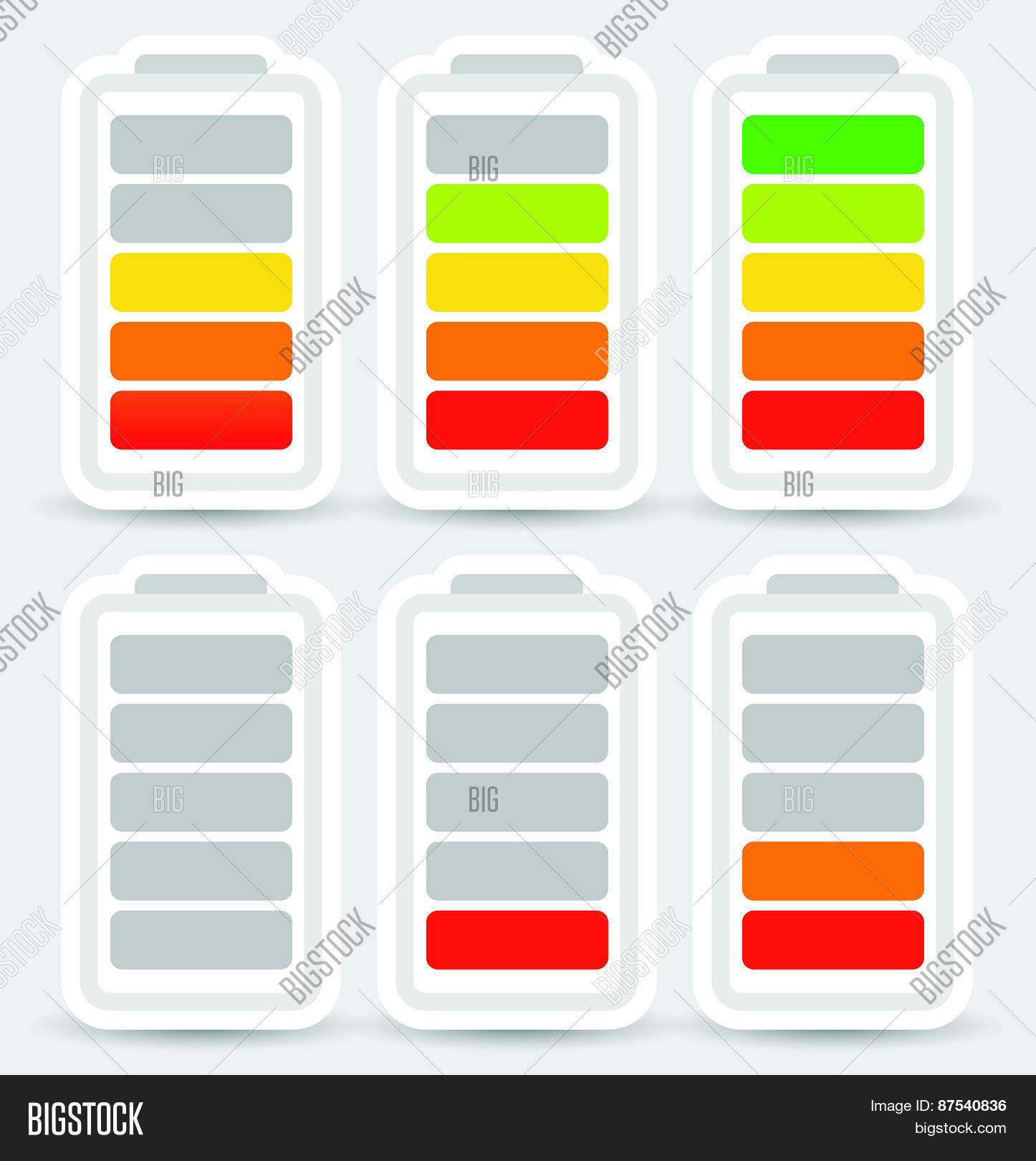 Battery Level Vector & Photo (Free Trial) | Bigstock