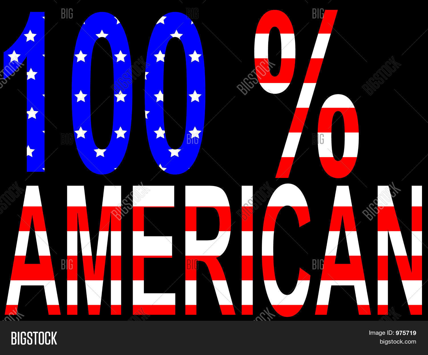100% American Slogan Image & Photo (Free Trial) | Bigstock