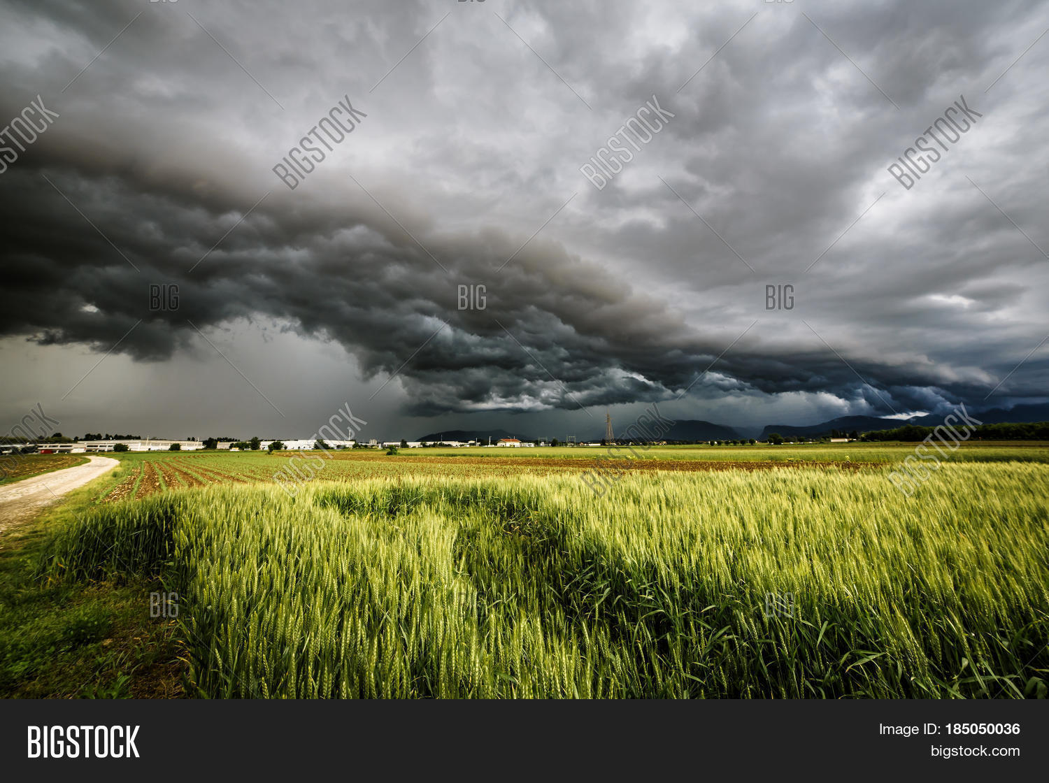Storm Over Fields Image & Photo (Free Trial) | Bigstock