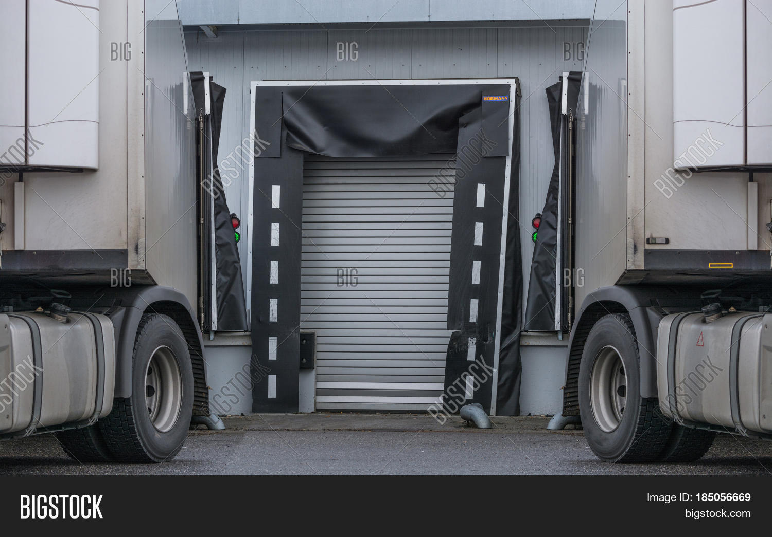 Two Trucks Unloading Image & Photo (Free Trial) | Bigstock