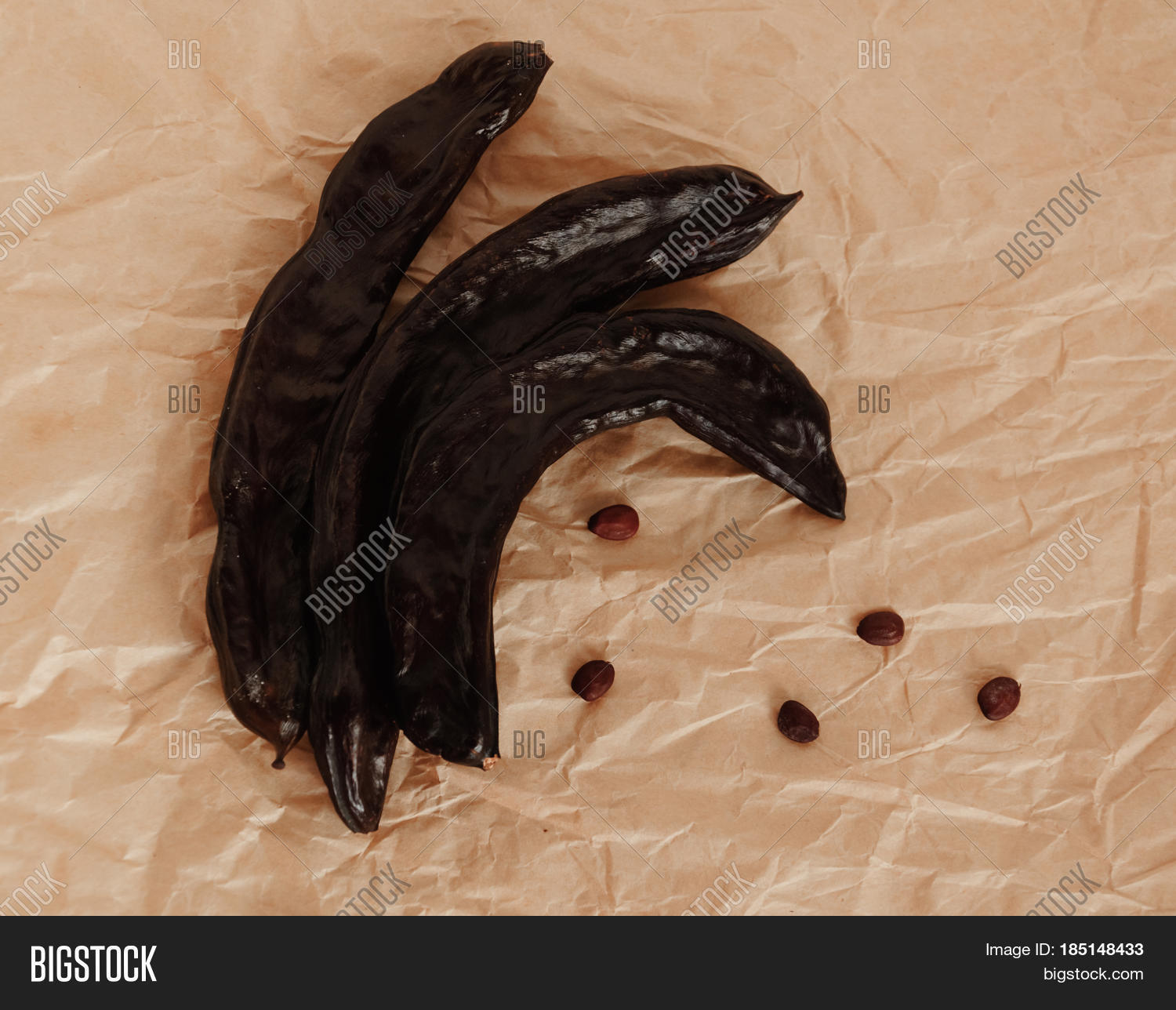 Group Dried Carob Pods Image & Photo (Free Trial) | Bigstock