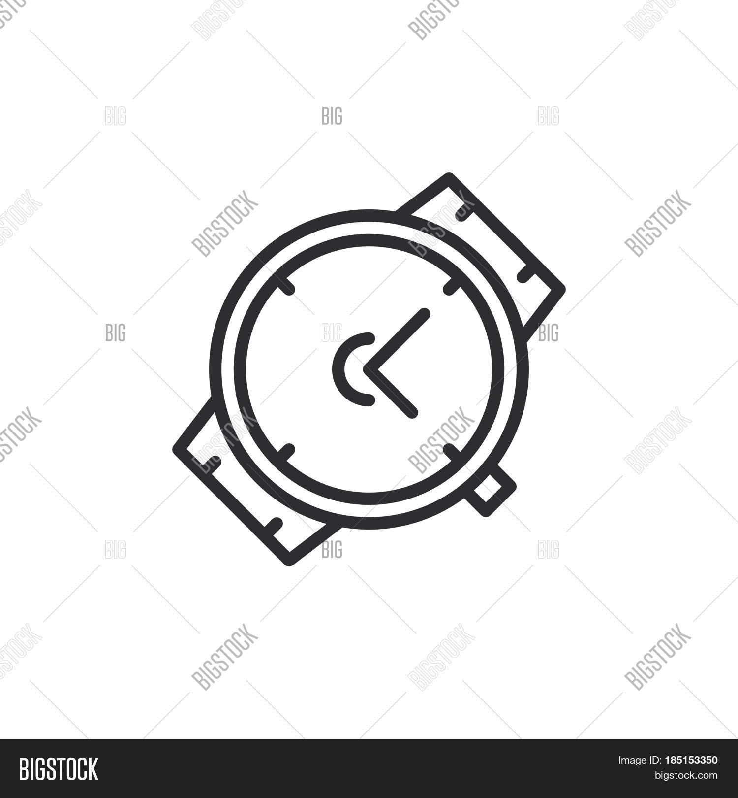 Vector y foto Wrist Watch Outline (prueba gratis) | Bigstock