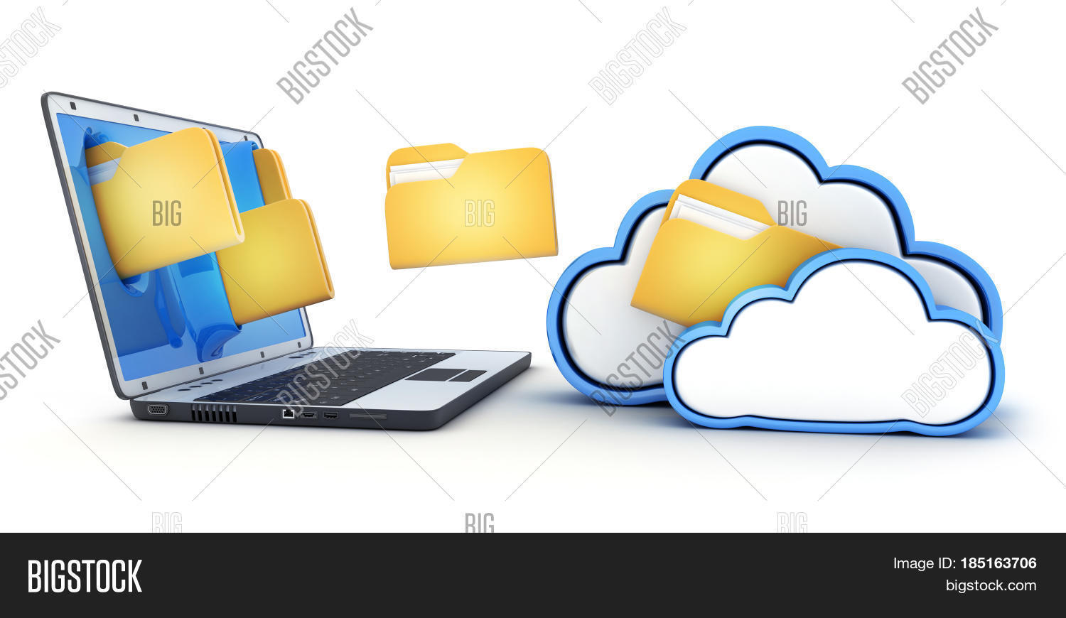 Laptop Flying Files Image & Photo (Free Trial) | Bigstock