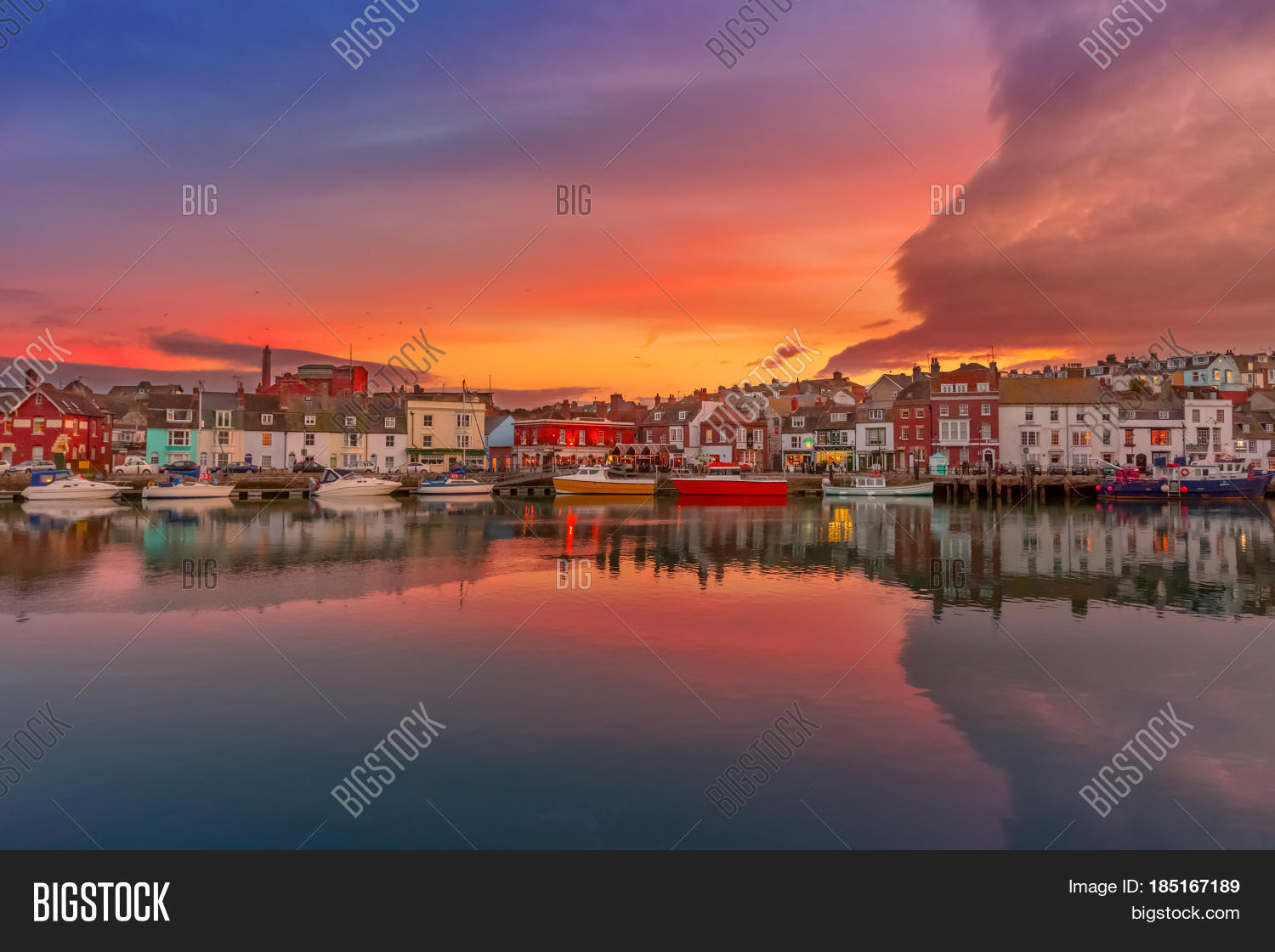 Fishing Harbour Sunset Image & Photo (Free Trial) | Bigstock