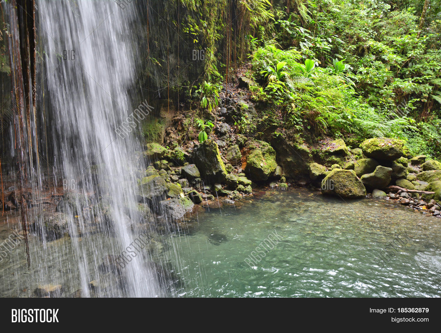 Emerald Pool Waterfall Image & Photo (Free Trial) | Bigstock