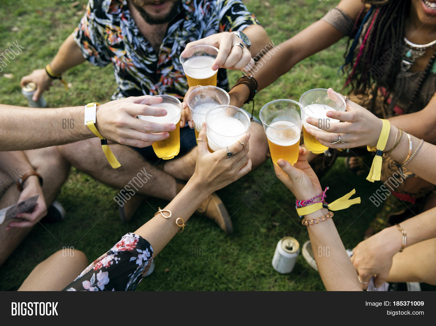 Group Friends Drinking Image & Photo (Free Trial) | Bigstock