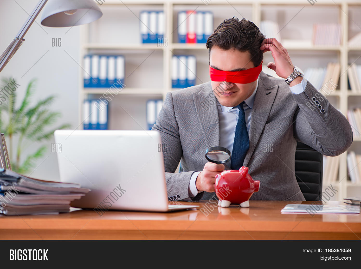 Blindfold Businessman Image & Photo (Free Trial) | Bigstock