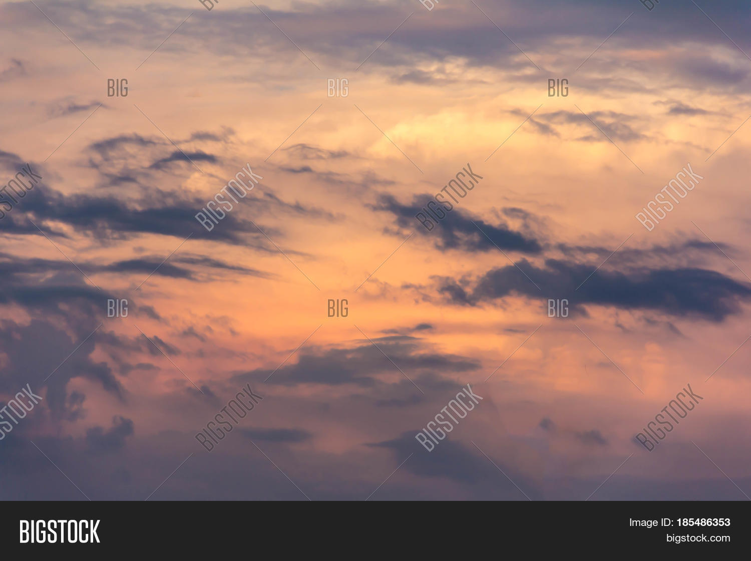 Sunset Partly Cloudy Image & Photo (Free Trial) | Bigstock