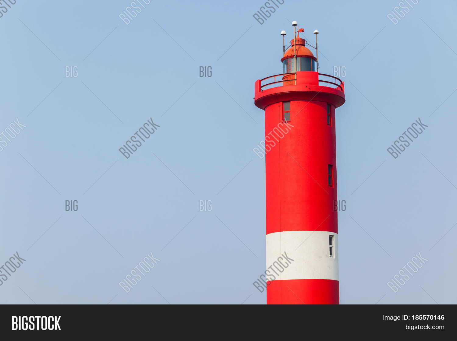 Lighthouse Closeup Red Image & Photo (Free Trial) | Bigstock