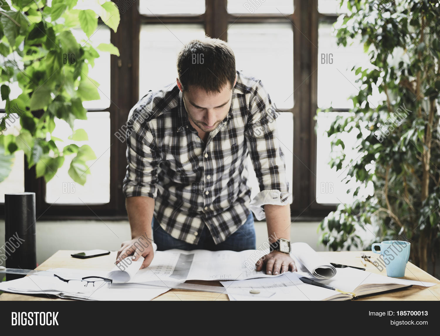 Young Man Working On Image & Photo (Free Trial) | Bigstock