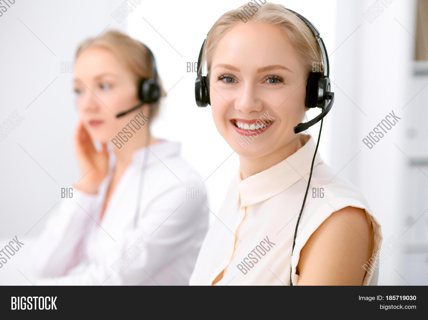 Call Center. Focus On Image & Photo (Free Trial) | Bigstock