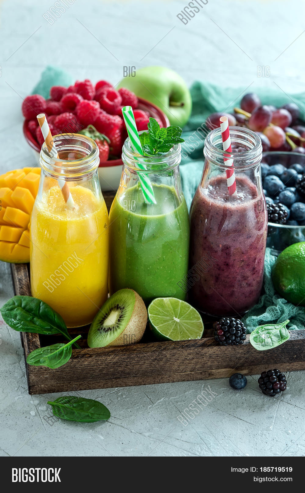 Colorful Smoothies Image & Photo (Free Trial) | Bigstock