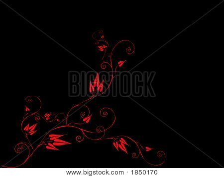 Red Vines On Black. Vector & Photo (Free Trial) | Bigstock