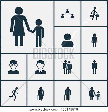 Human Icons Set. Vector & Photo (Free Trial) | Bigstock
