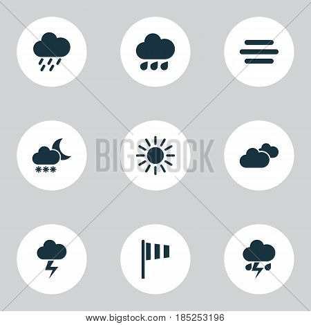 Climate Icons Set. Vector & Photo (Free Trial) | Bigstock