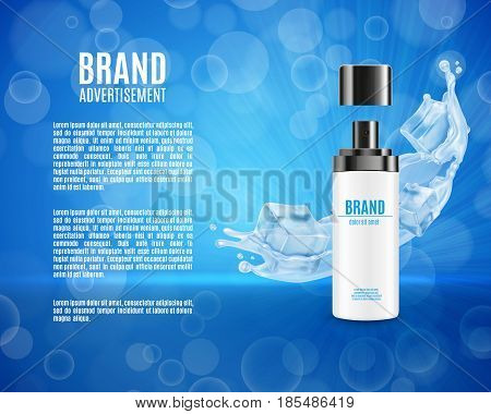 Ice Toner Ads Water Vector & Photo (Free Trial) | Bigstock