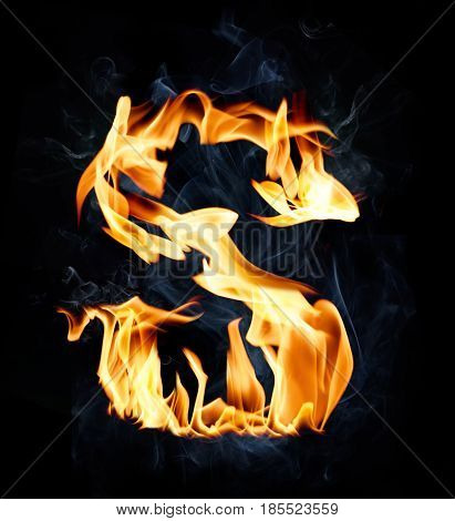 Letter S. Fire Smoke Image & Photo (Free Trial) | Bigstock