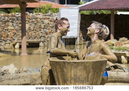 Young Girls Take Mud Image & Photo (Free Trial) | Bigstock
