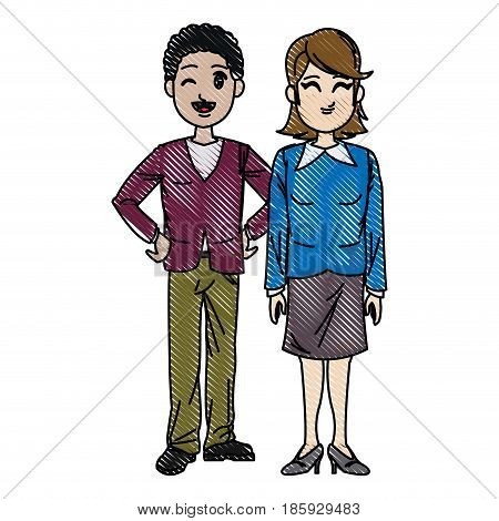 Drawing Man Woman Vector & Photo (Free Trial) | Bigstock