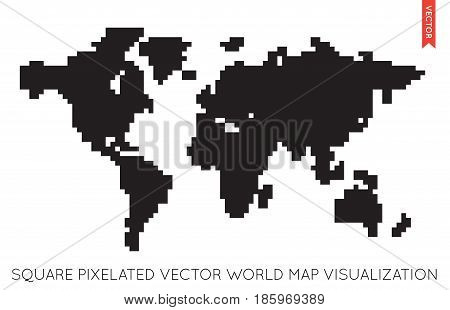 Vector Flat World Map Vector & Photo (Free Trial) | Bigstock