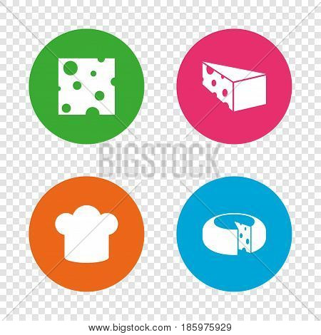 Cheese Icons. Round Vector & Photo (Free Trial) | Bigstock