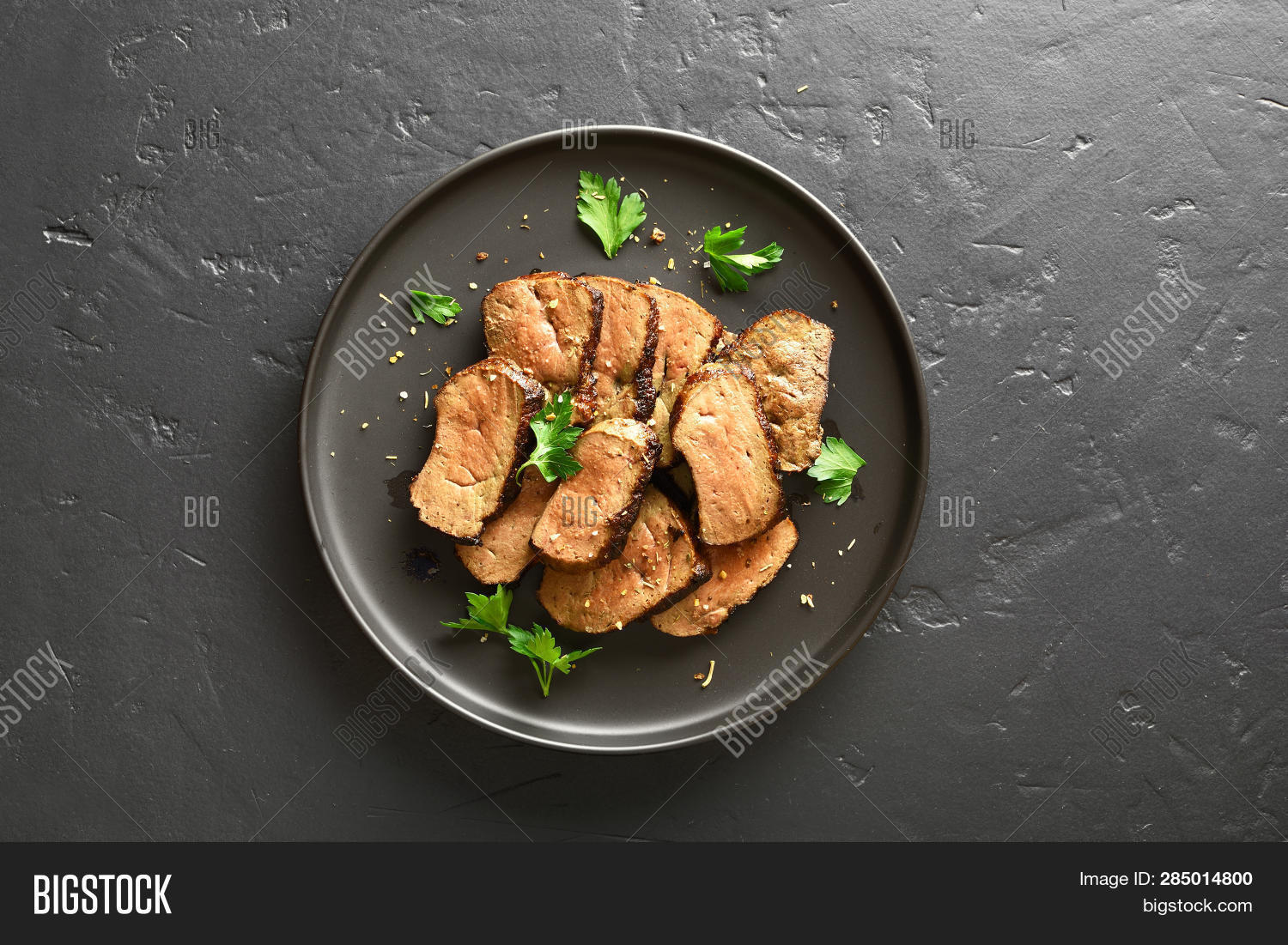 Grilled Beef Liver On Image & Photo (Free Trial) | Bigstock