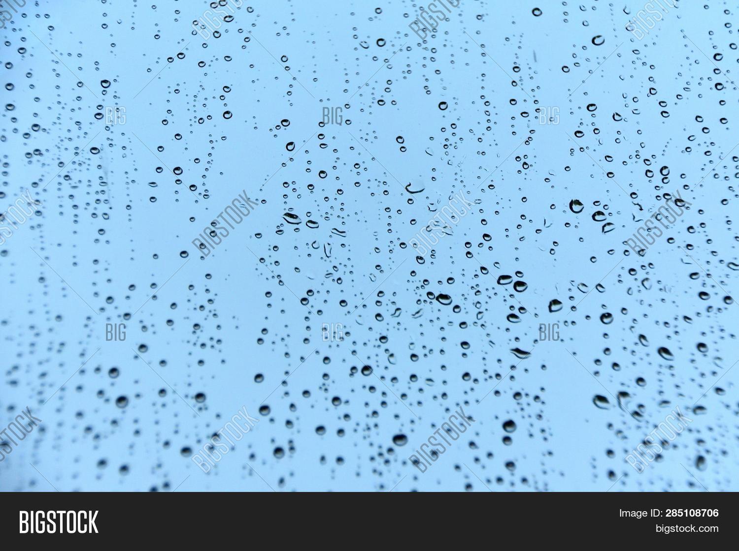 Rain Droplets On Glass Image & Photo (Free Trial) | Bigstock