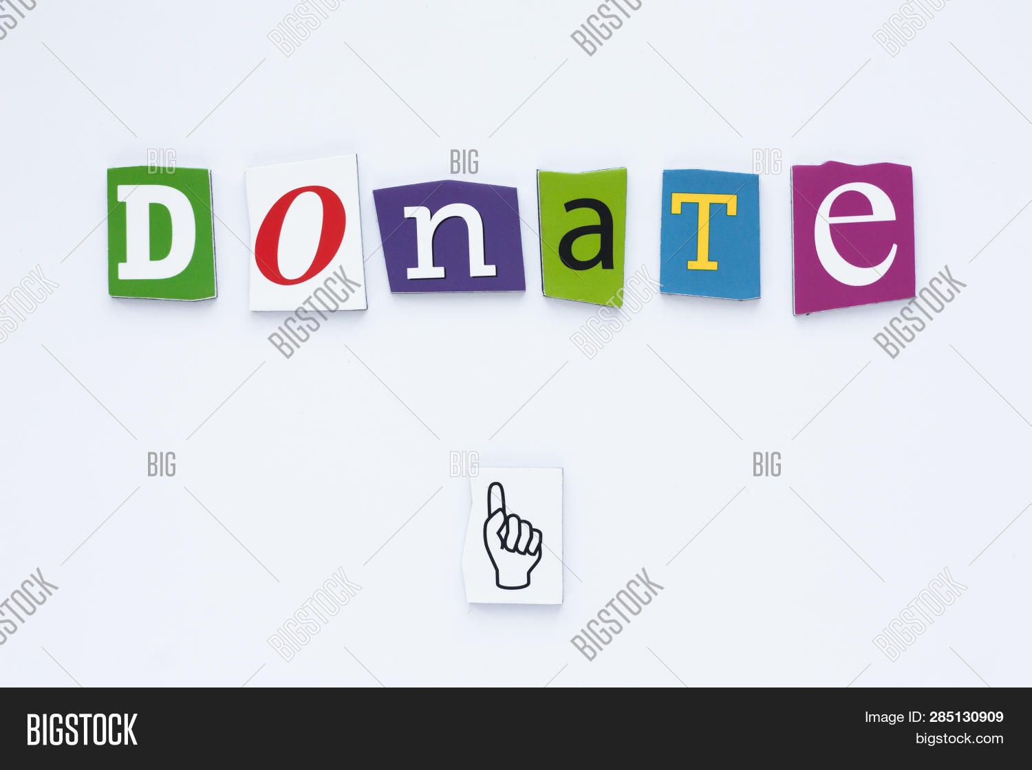 Word Donate Cut Image & Photo (Free Trial) | Bigstock