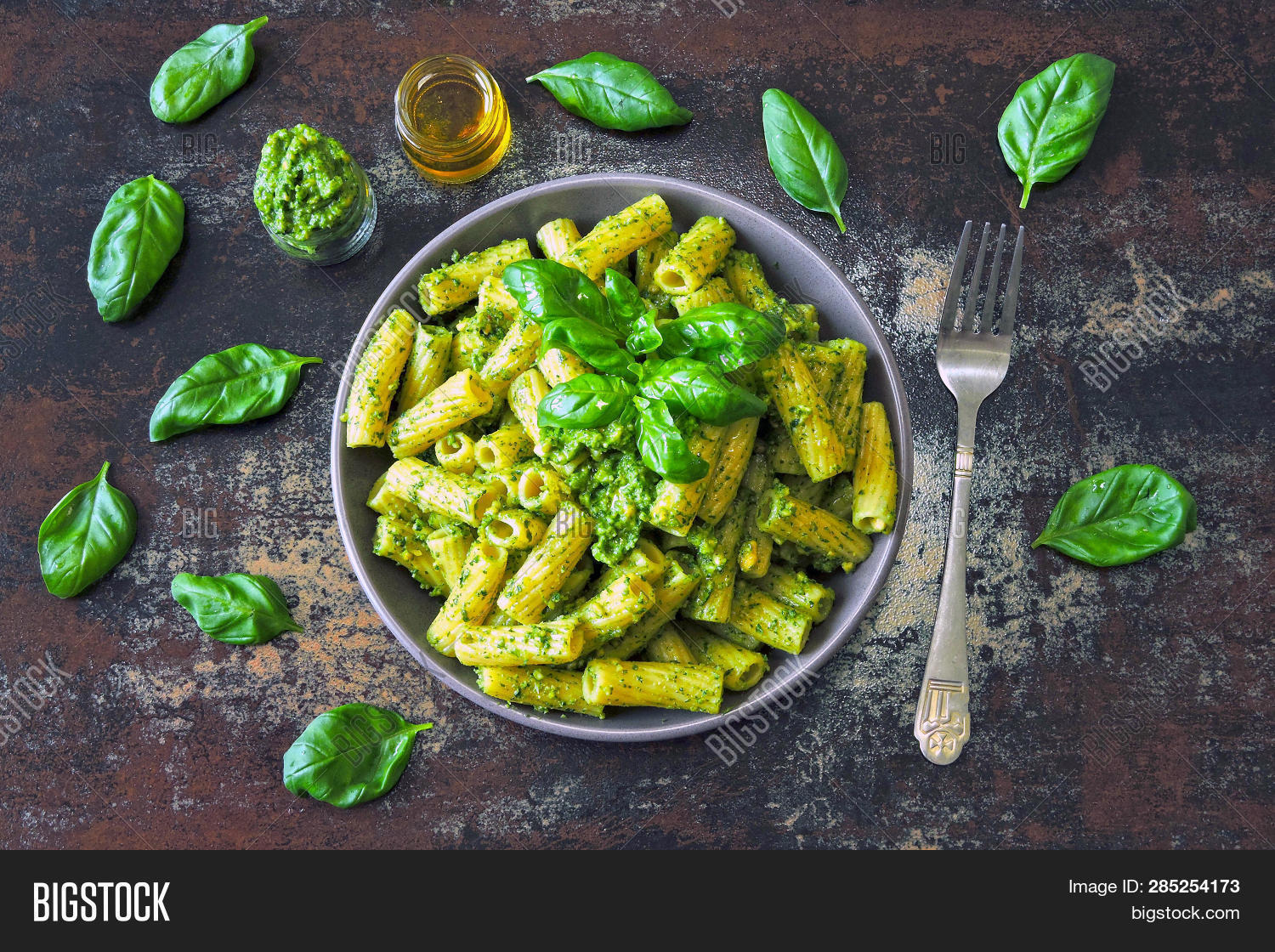 Appetizing Pasta Pesto Image & Photo (Free Trial) | Bigstock
