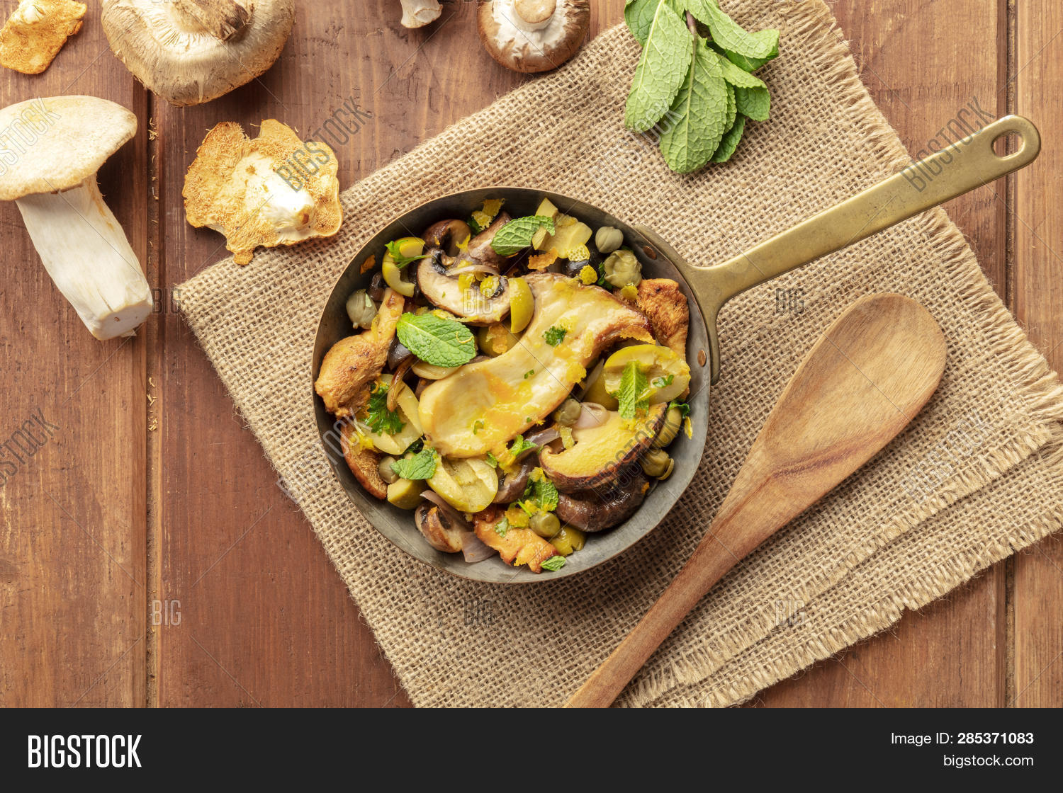 Photo Rustic Mushrooms Image & Photo (Free Trial) | Bigstock