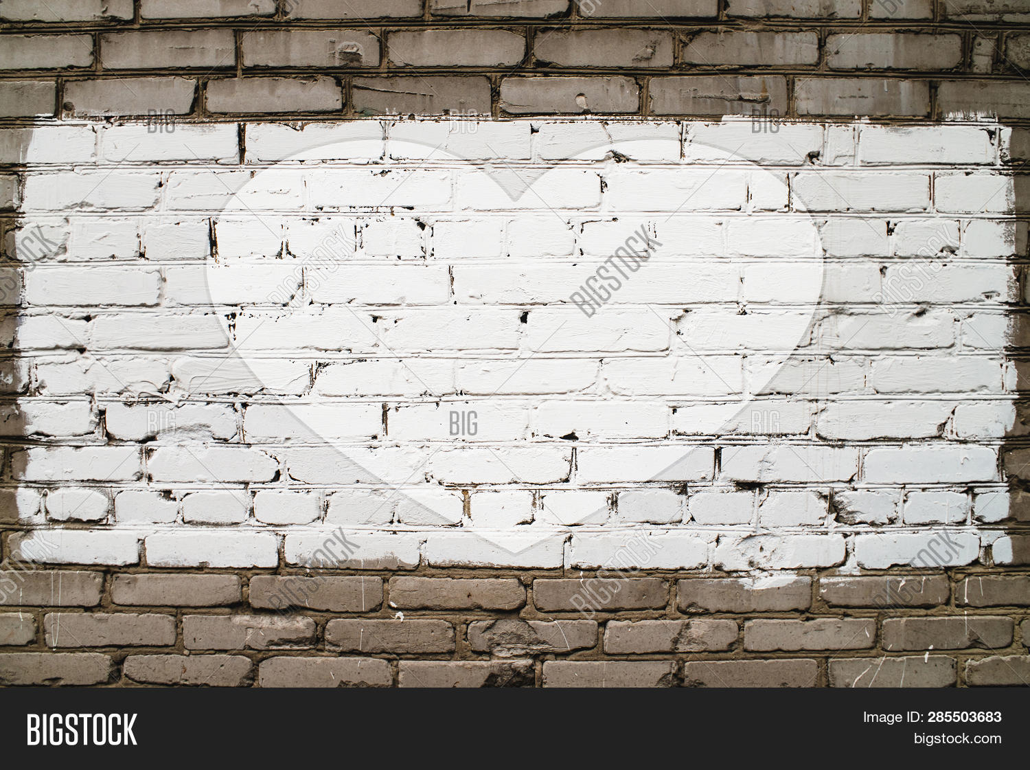 Drawn Heart On Brick Image & Photo (Free Trial) | Bigstock