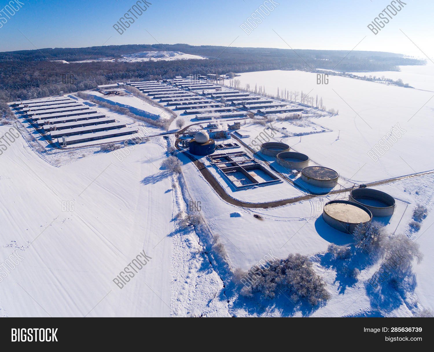 Aerial View Biogas Image & Photo (Free Trial) | Bigstock