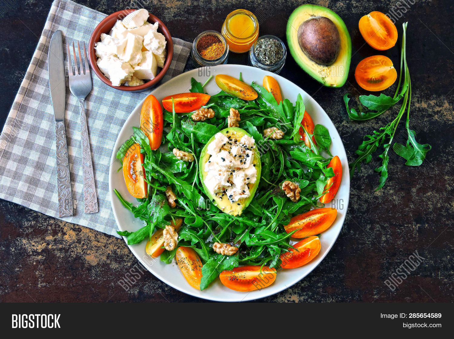 Healthy Fitness Salad Image & Photo (Free Trial) | Bigstock