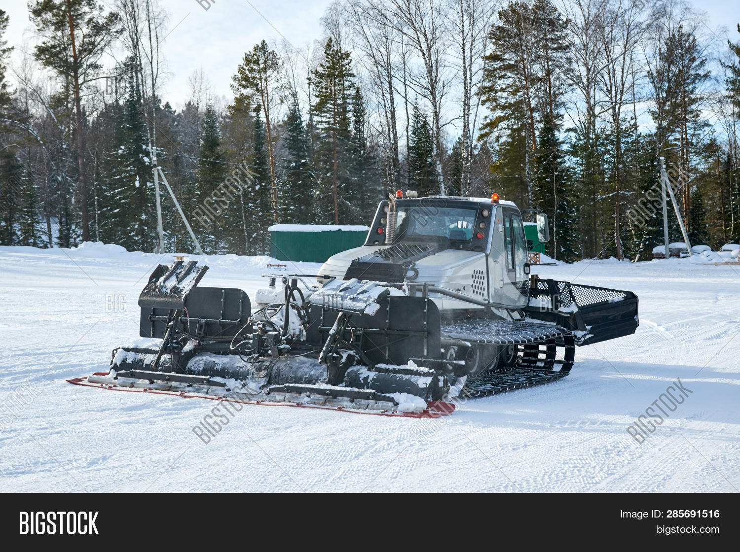 Snowcat On Mountain Image & Photo (Free Trial) | Bigstock