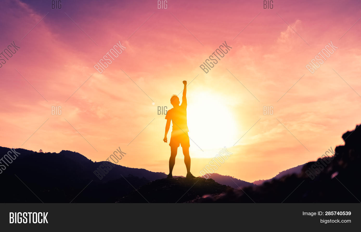 Copy Space Man Rise Image & Photo (Free Trial) | Bigstock