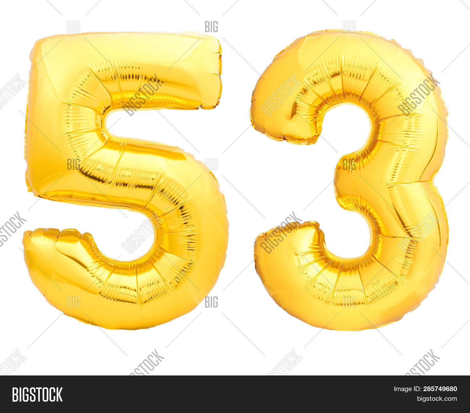 Golden Number 53 Fifty Image And Photo Free Trial Bigstock 