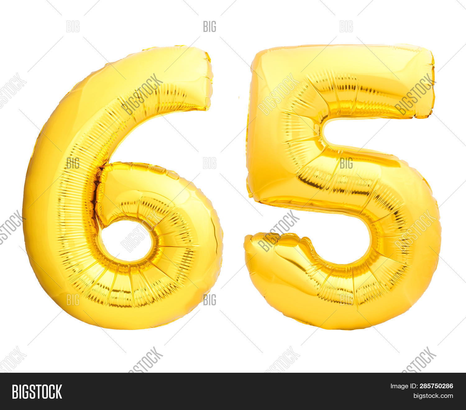 Golden Number 65 Sixty Image & Photo (Free Trial) | Bigstock