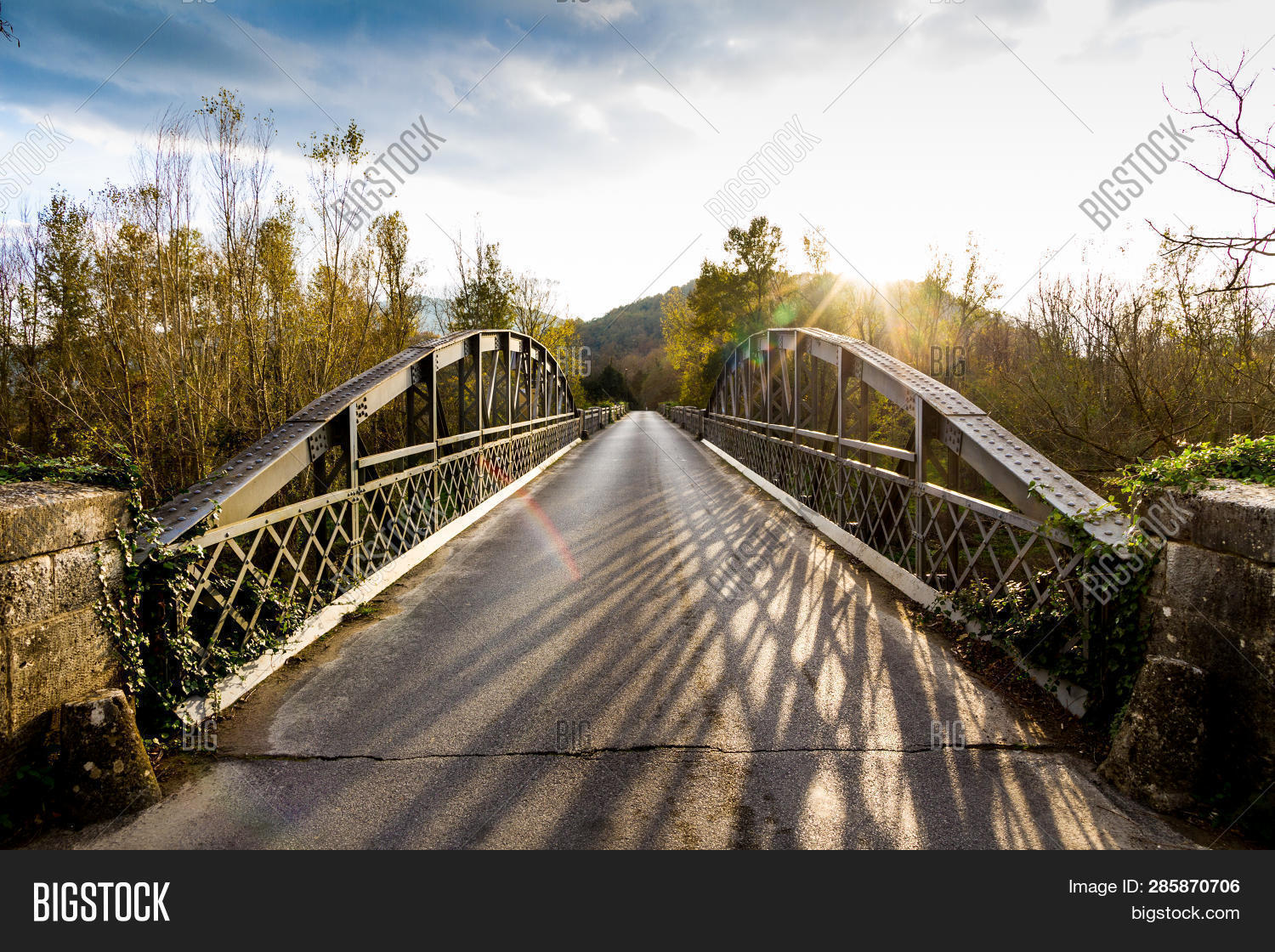 Old Steel Road Bridge Image & Photo (Free Trial) | Bigstock