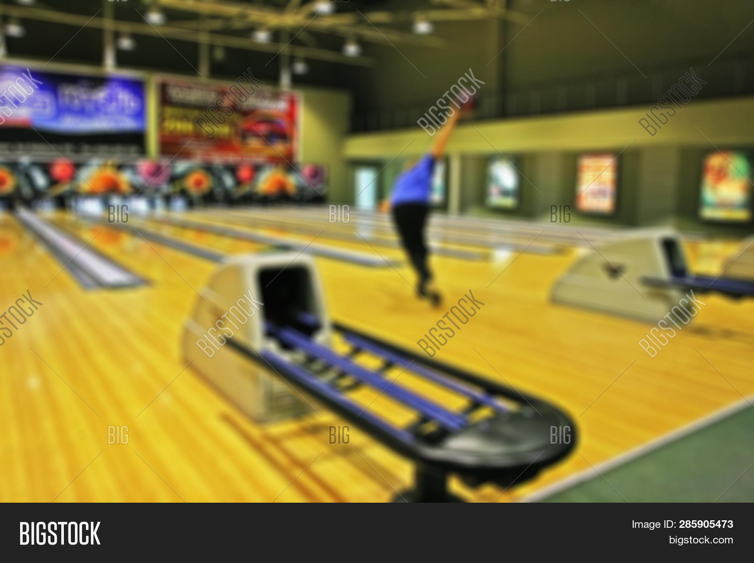Bowling Alley Lane Texture