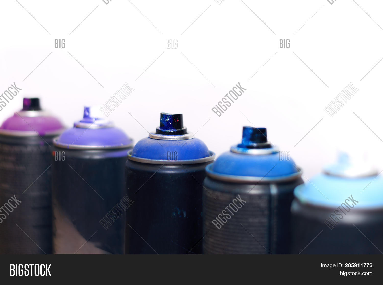 Blue Violet Spray Cans Image & Photo (Free Trial) | Bigstock