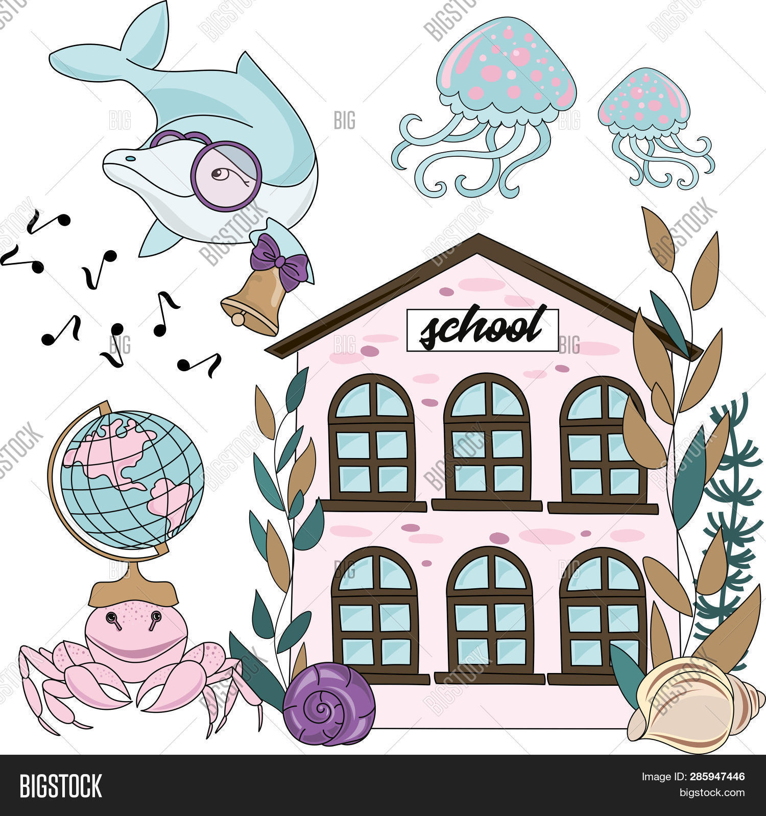 Underwater School Vector & Photo (Free Trial) | Bigstock