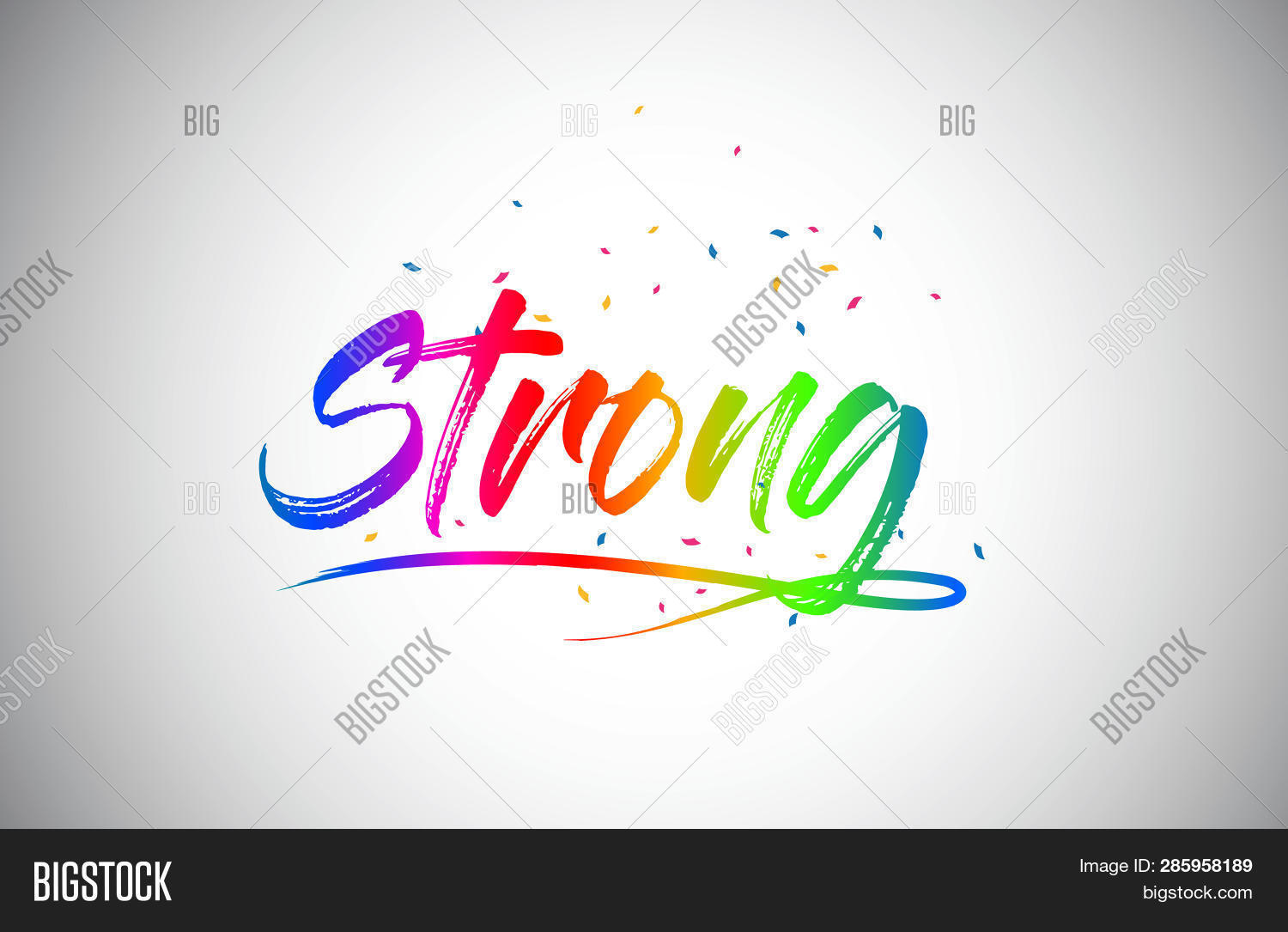 Strong Creative Word Vector & Photo (Free Trial) | Bigstock