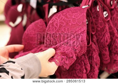 Woman Chooses Lace Bra Image & Photo (Free Trial) | Bigstock