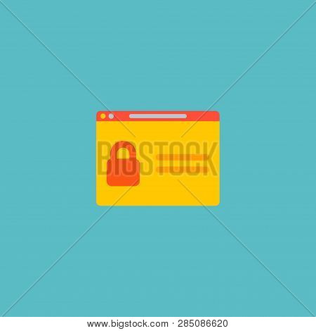 Login Page Icon Flat Image & Photo (Free Trial) | Bigstock