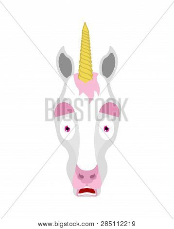 Unicorn Scared Omg Vector & Photo (Free Trial) | Bigstock