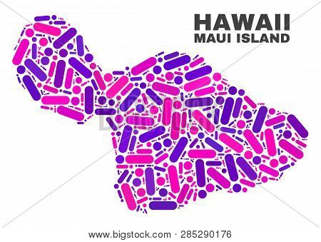 Mosaic Maui Island Vector & Photo (Free Trial) | Bigstock
