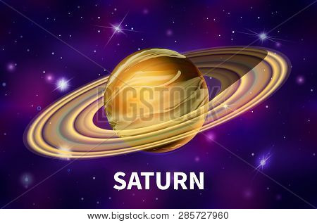 Realistic Saturn Vector & Photo (Free Trial) | Bigstock