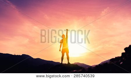 Copy Space Man Rise Image & Photo (Free Trial) | Bigstock