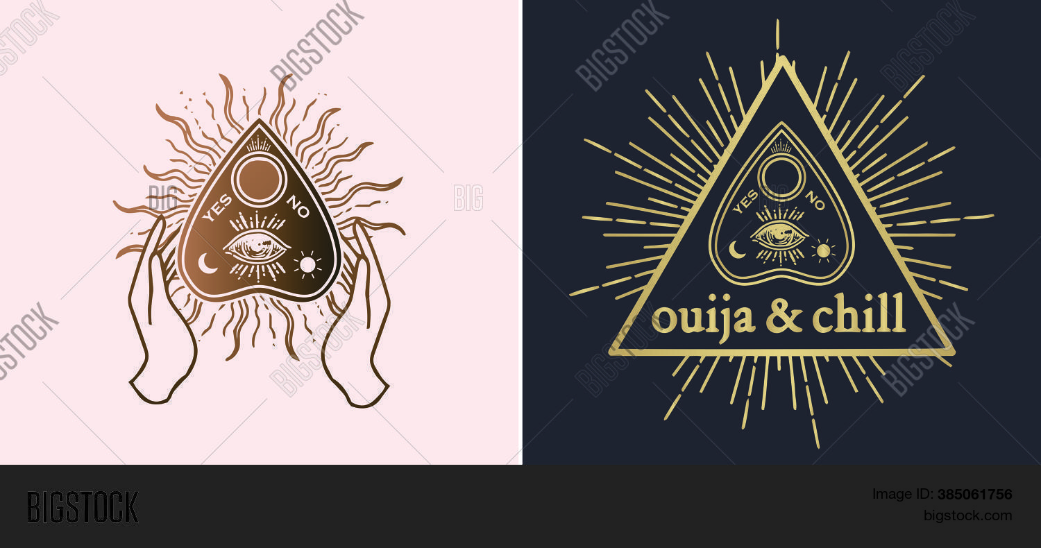 Ouija Planchette Eye Vector & Photo (Free Trial) | Bigstock