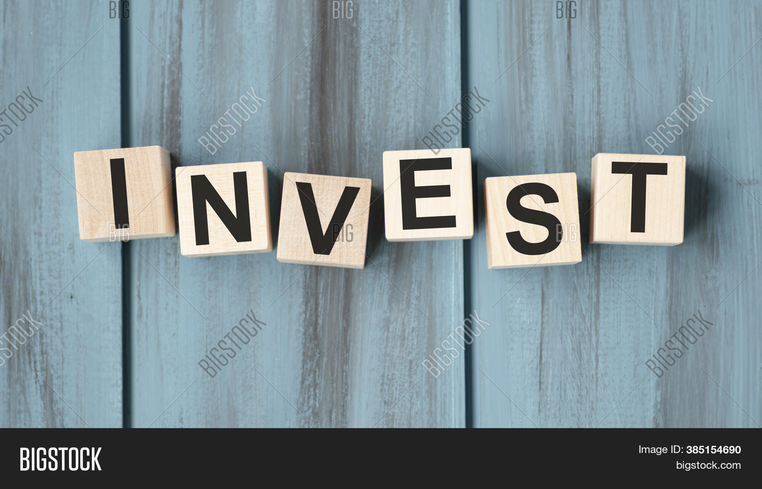 Invest Word On Wooden Image & Photo (Free Trial) | Bigstock